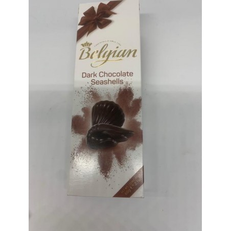 belgian- dark choc seashels 60