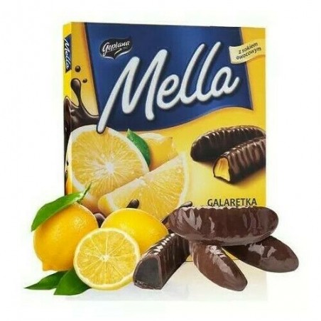MELLA CHOC JELLY LEMON 190g